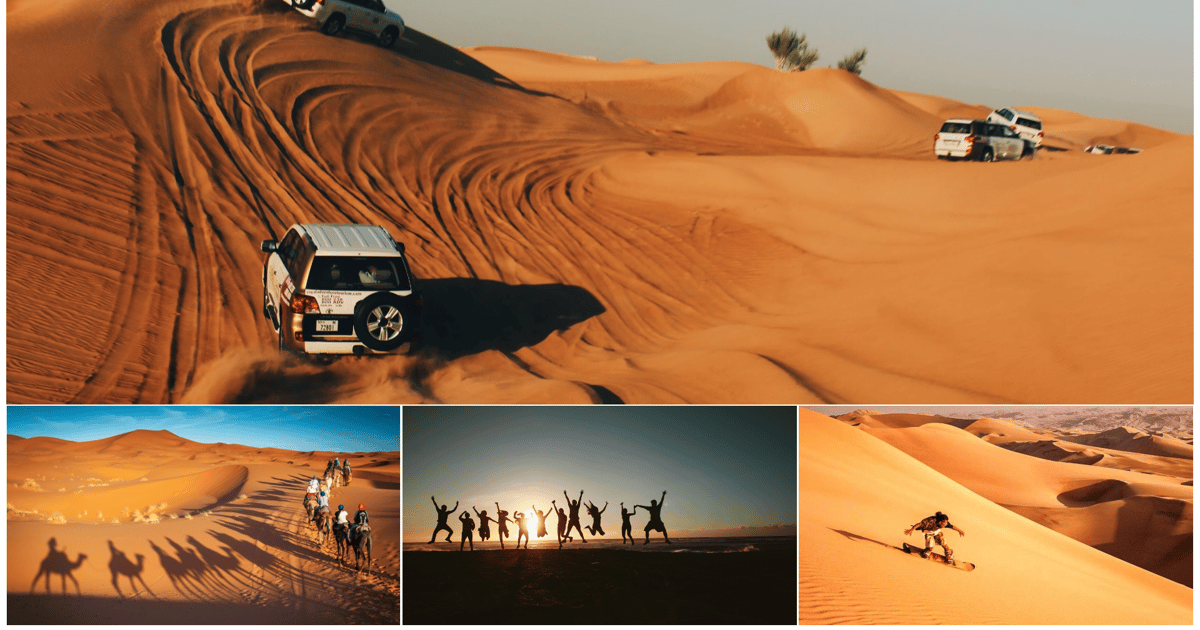 Doha: Shared Desert Safari, Sandboarding, Camel Ride | GetYourGuide