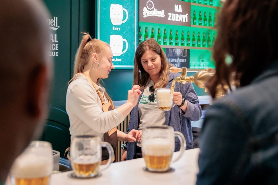 Prague: Beer Pouring Class at Pilsner Urquell Experience | GetYourGuide