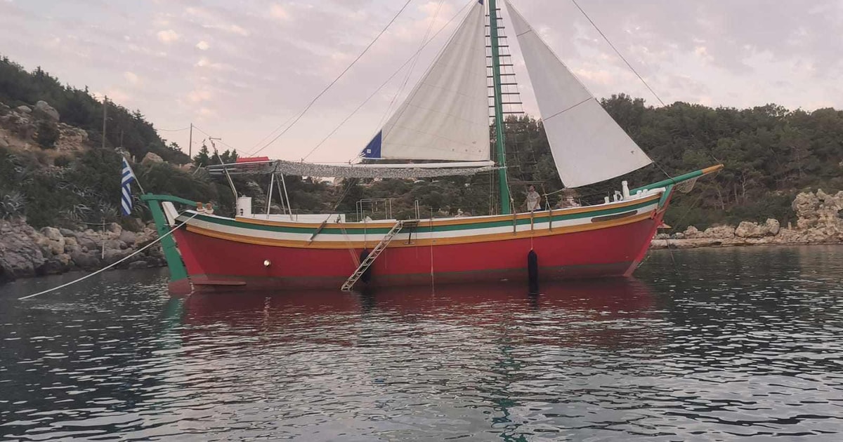 RHODES: BOAT TRIP TO ANTONY QUINN BAY, LADIKO, AFANDOU CAVES | GetYourGuide