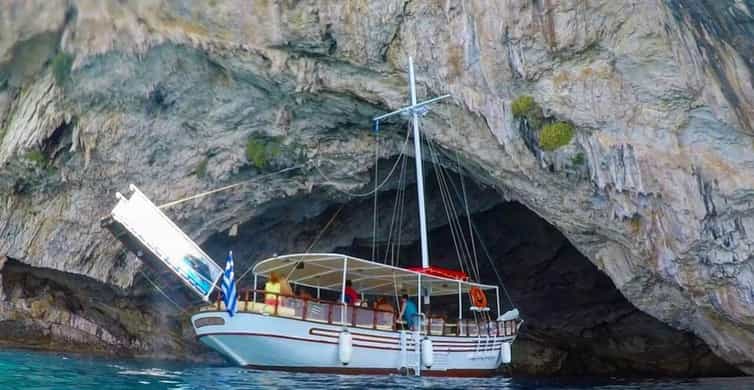 Nidri: Papanikolis Cave, Meganisi, Lakka Beach & Scorpios | GetYourGuide