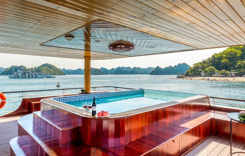 Halong Heritage luxury 5* Cruise by Limousine & Jacuzzi | GetYourGuide