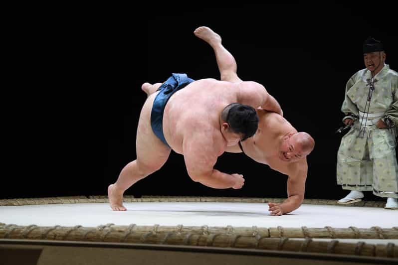 Osaka: Sumo Stage Show with Bento & Fight + Photo Shooting | GetYourGuide