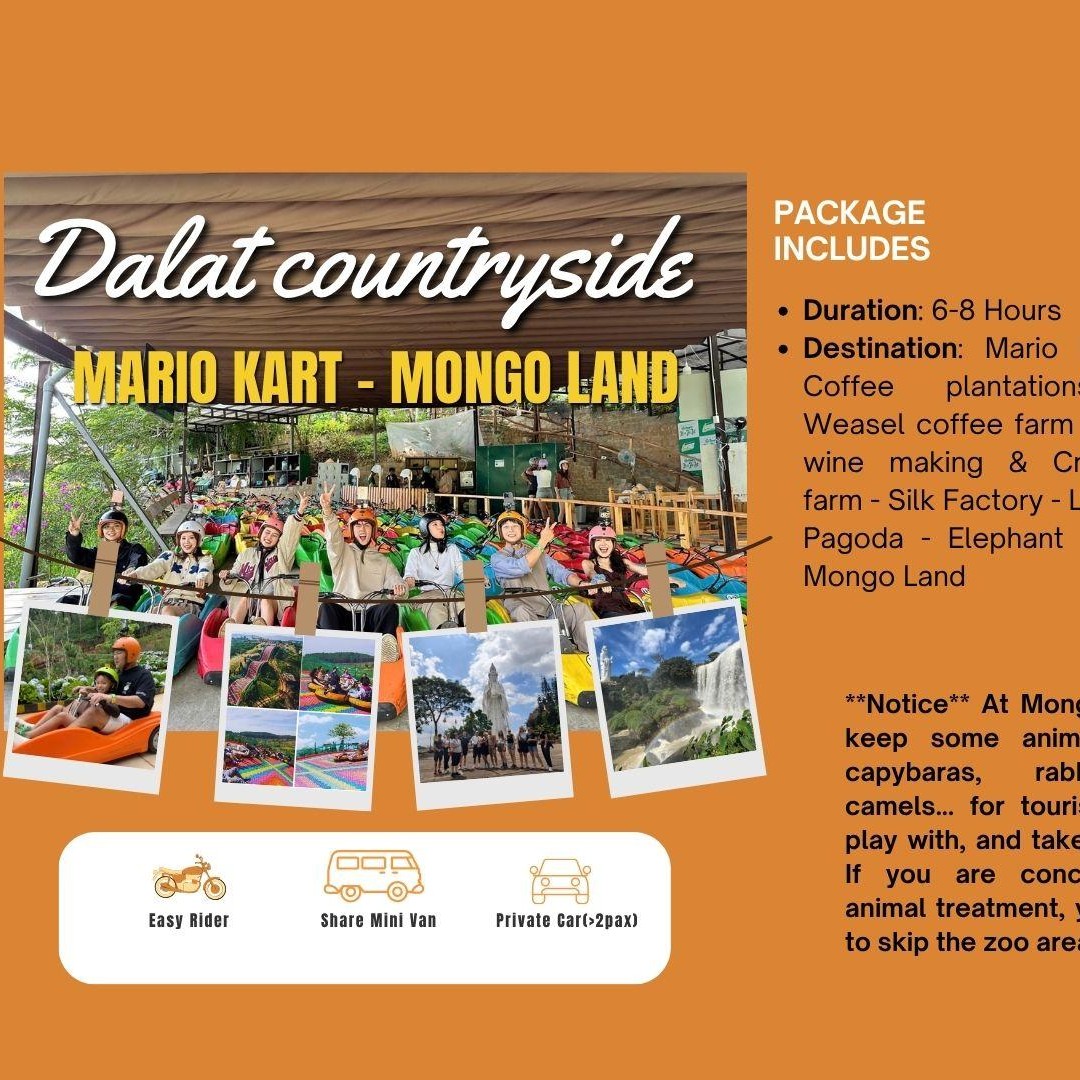 Dalat: Mario kart - Mongo Land - Countryside Tour | GetYourGuide