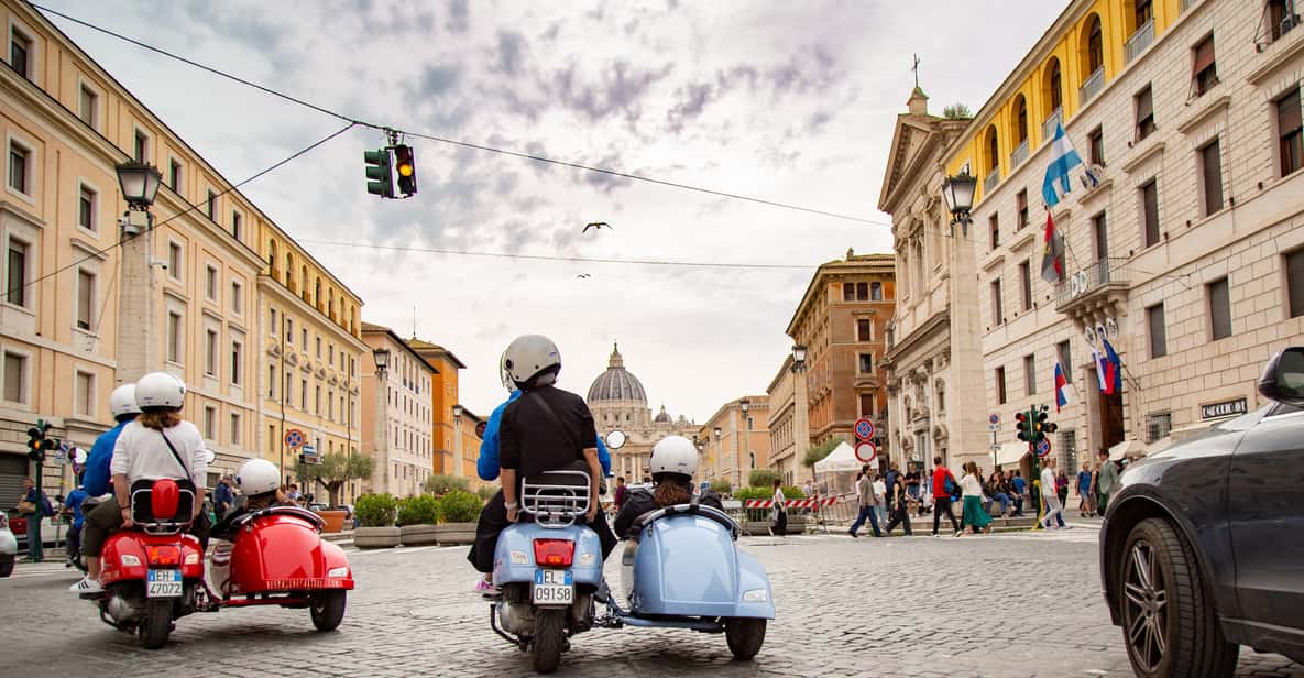 Vespa Sidecar-tur på eftermiddagen med stopp för gourmetgelato ...