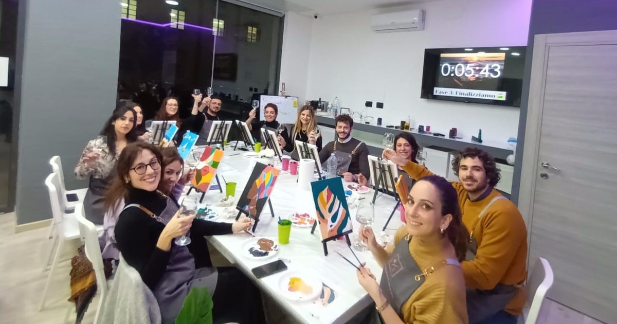 Palermo: Paint and Sip - Create a painting and sip good wine | GetYourGuide
