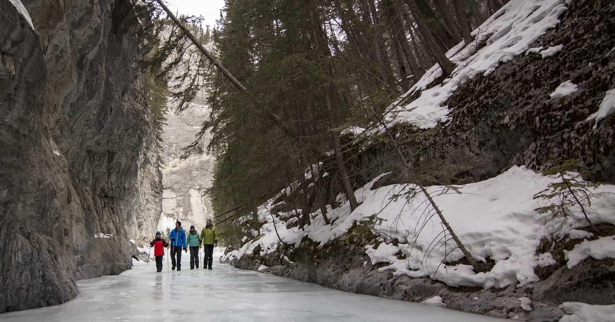Grassi Lake & Grotto Canyon Icewalk & Banff Town from Banff | GetYourGuide
