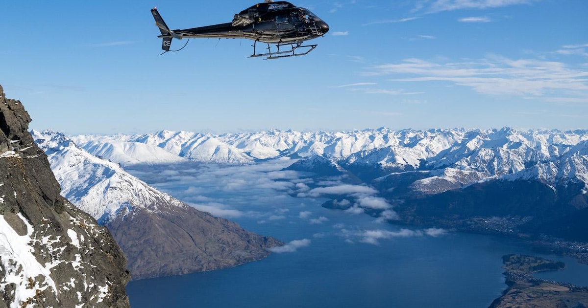 Queenstown: Remarkables-helikoptertour met landing in de Alpen ...