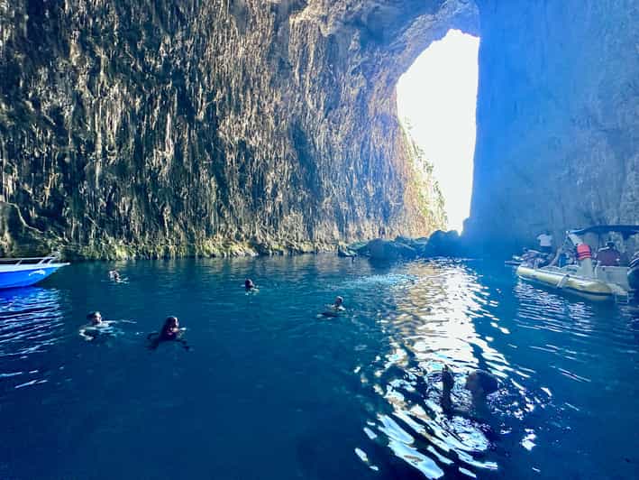 Vlorë: Sazan Island, Haxhi Ali Cave, and Karaburun Boat Tour | GetYourGuide