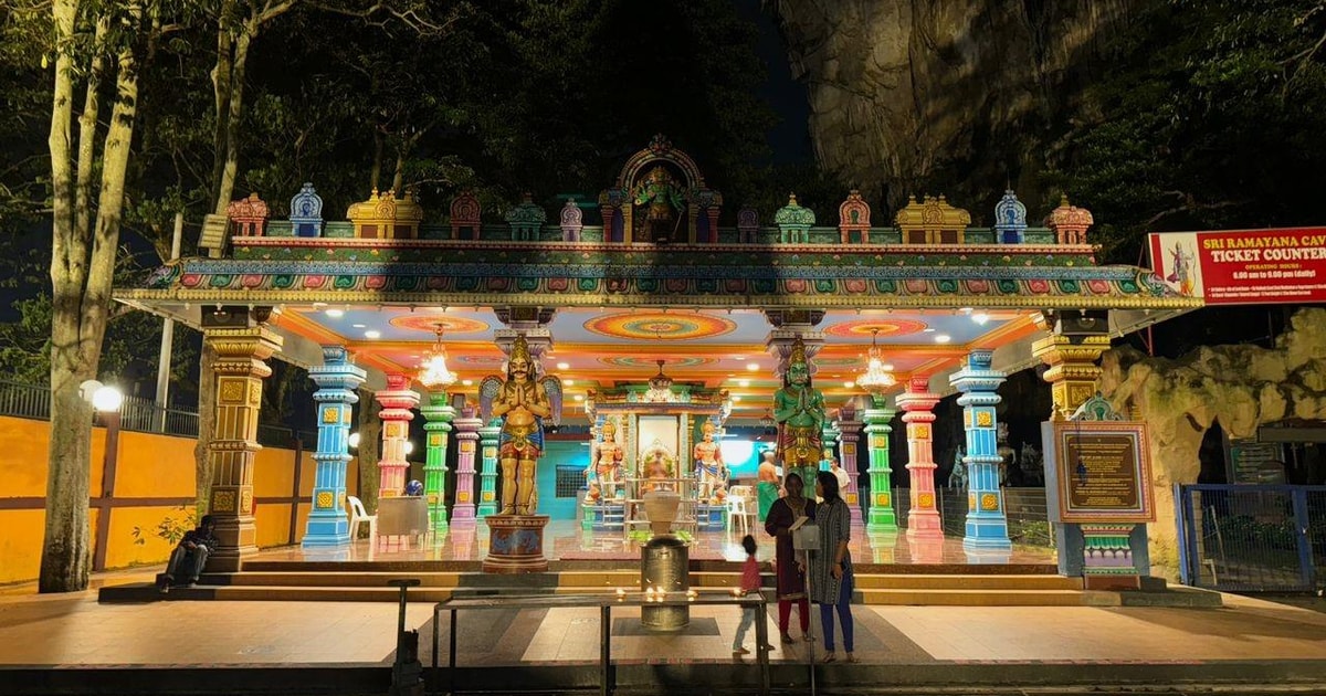 From Kuala Lumpur: Batu Caves Night Tour + Indian Set Dinner | GetYourGuide