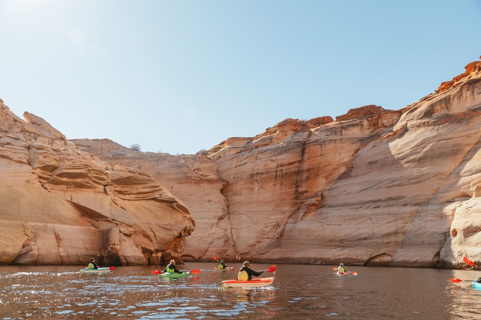 Page/Lake Powell: Guided Kayak & Water Antelope Canyon Tour | GetYourGuide