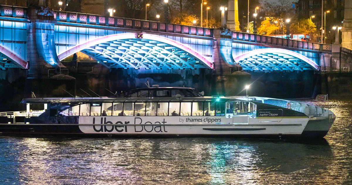 🛳️ London: Uber Boat by Thames Clippers Single River Ticket No booking ...