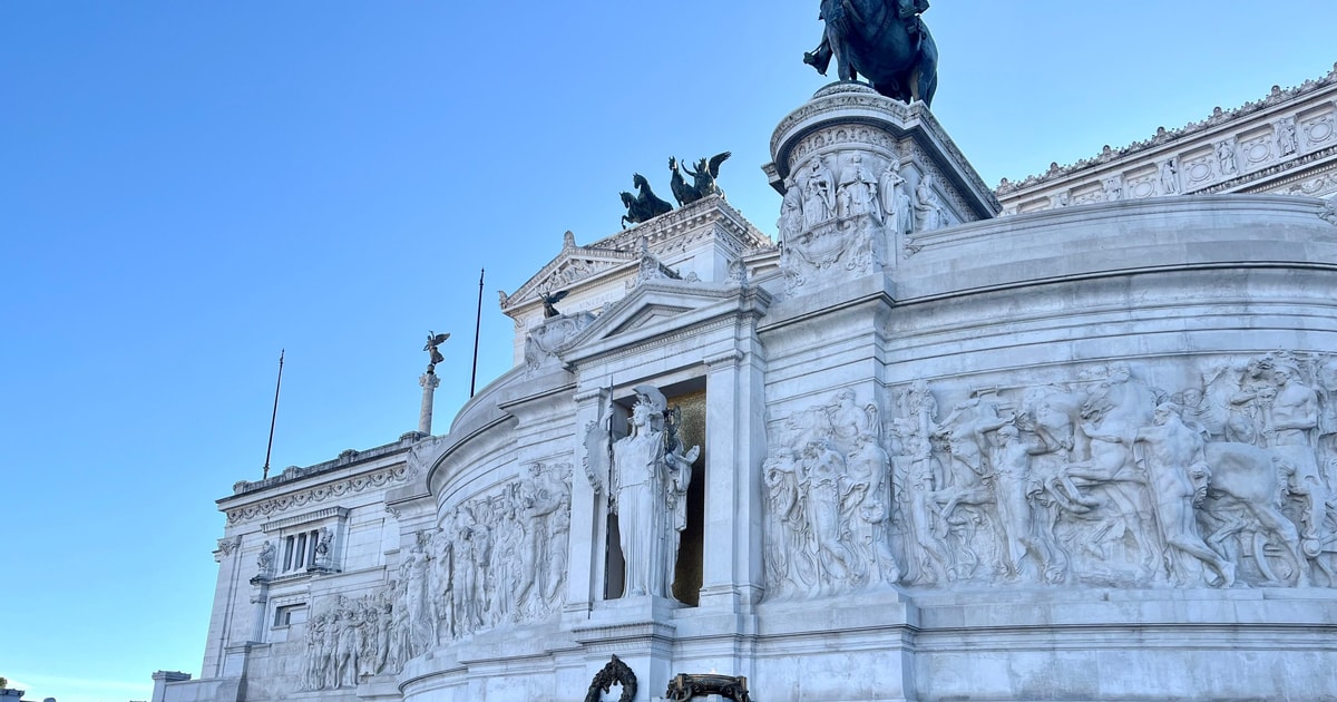 Rome: Tour of Victor Emmanuel Monument with Elevator Option | GetYourGuide