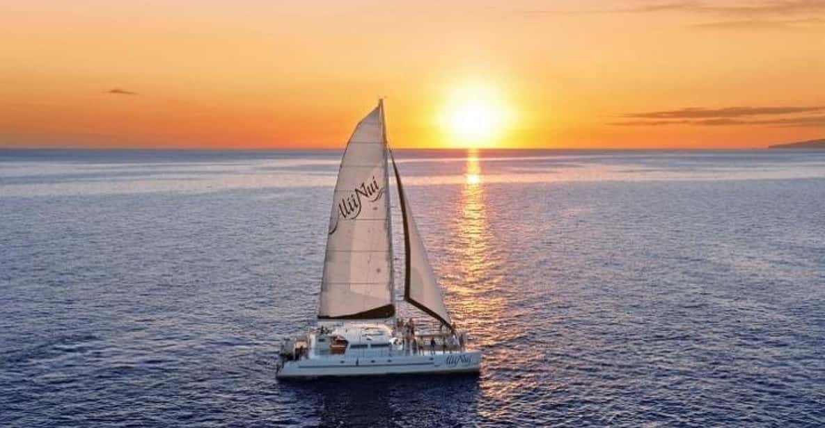 Maui: Alii Nui Luxury Catamaran Day's End Sunset Sail | GetYourGuide