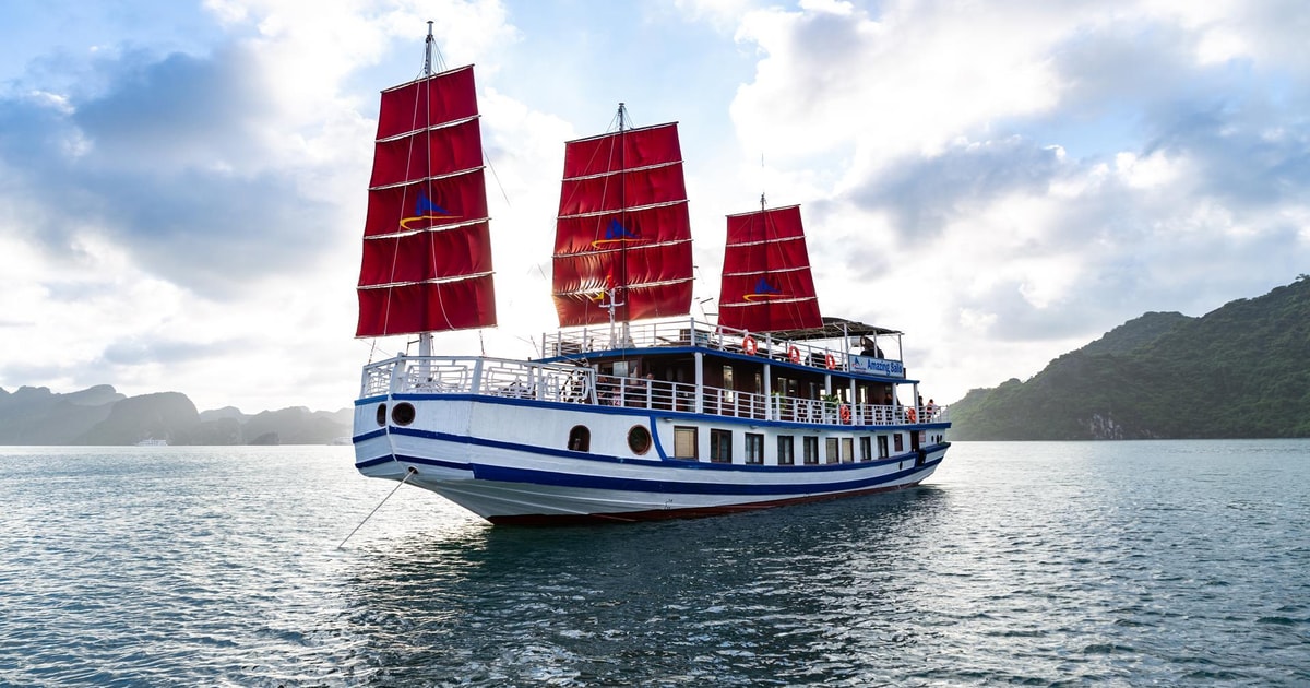 Halong Amazing Sail Luxury 1 Day Small Group Tour from Hanoi | GetYourGuide