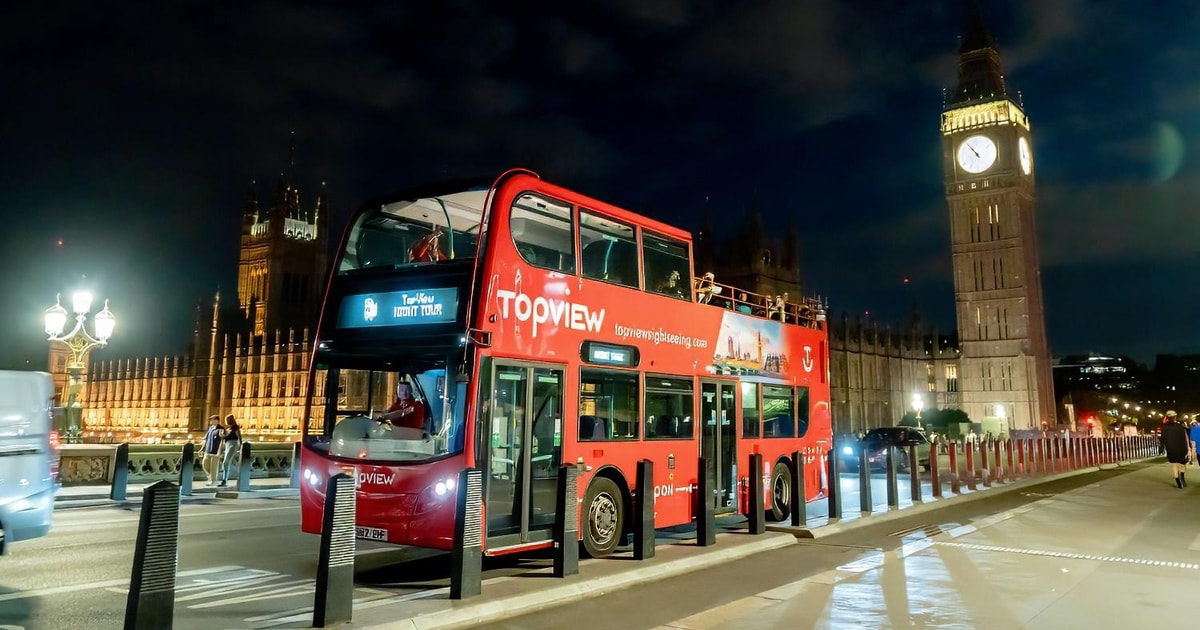 London: City Lights Bus Tour by Night | GetYourGuide