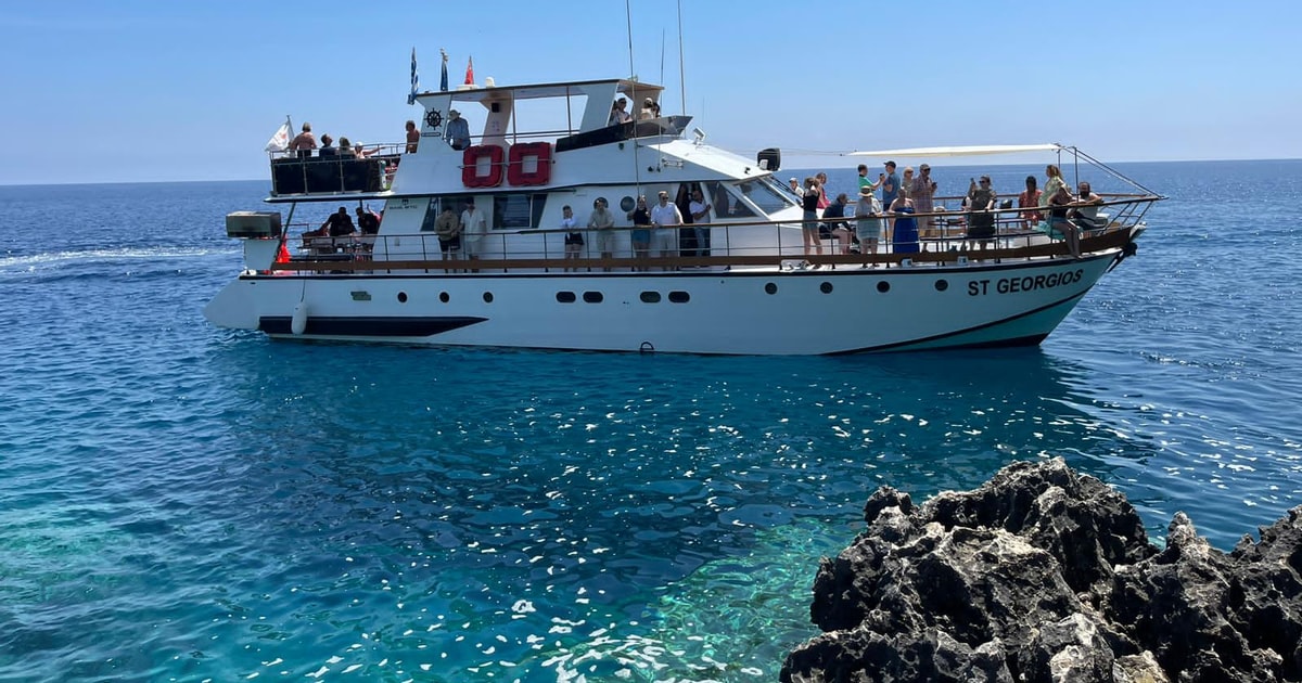 Protaras: Waterworld Turtle Cove Cruise with Swim Stops | GetYourGuide