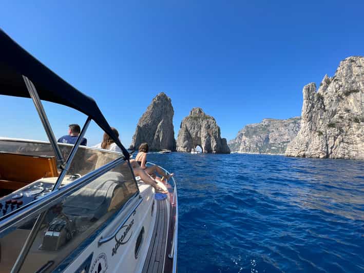 Sorrento: Luxury Boat tour to Capri with Blue Grotto | GetYourGuide