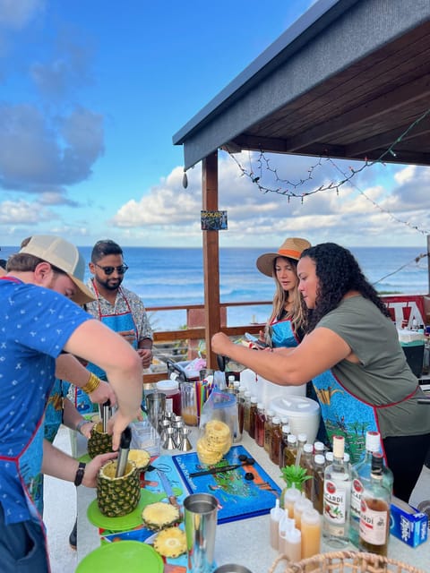Piña colada workshop with ocean waves | GetYourGuide