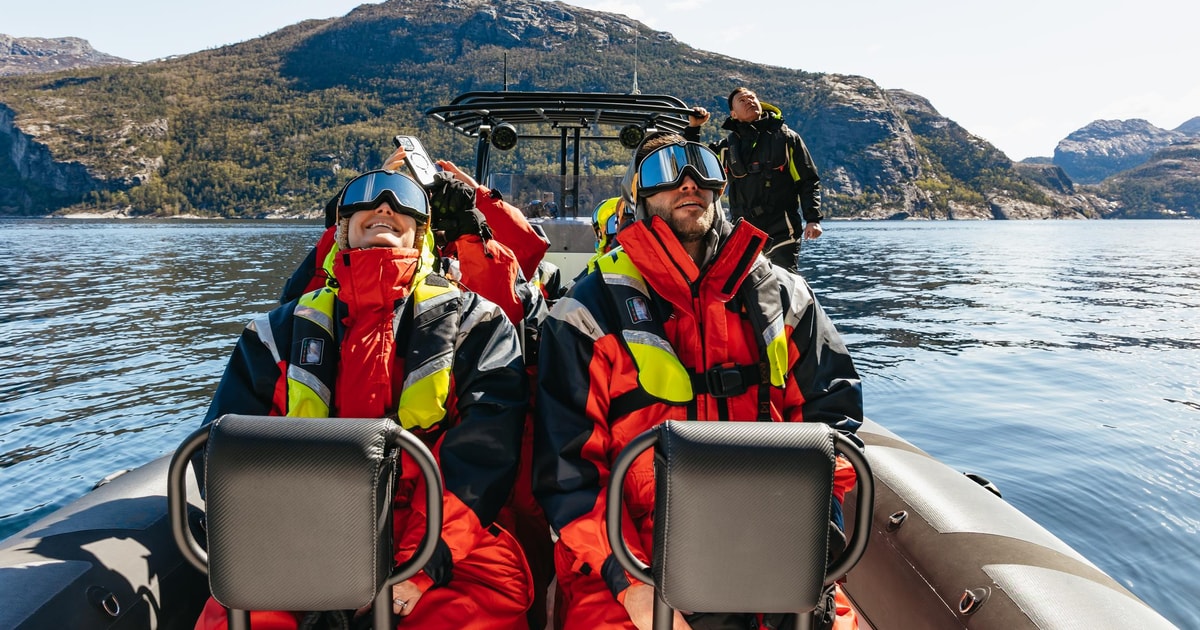 From Stavanger: Lysefjorden & Pulpit Rock RIB-Safari | GetYourGuide