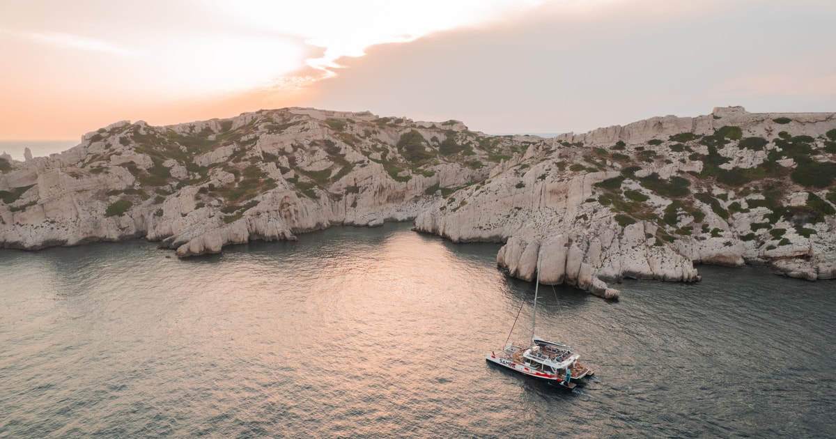 Marseille: Sunset on a Catamaran in Marseille Bay | GetYourGuide
