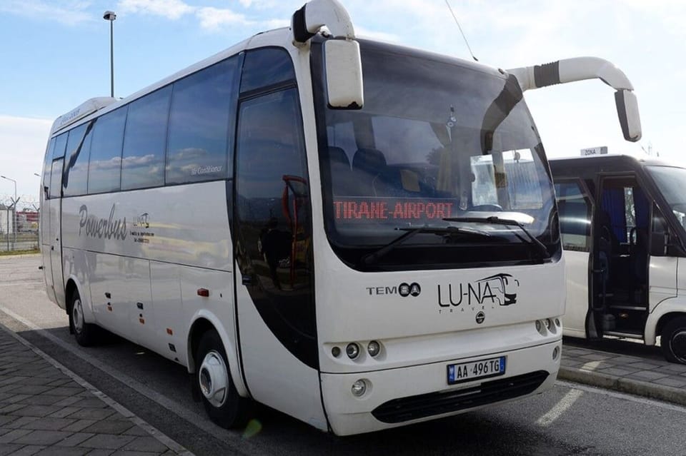 Tirana airport: Bus transfer from / to Tirana central | GetYourGuide