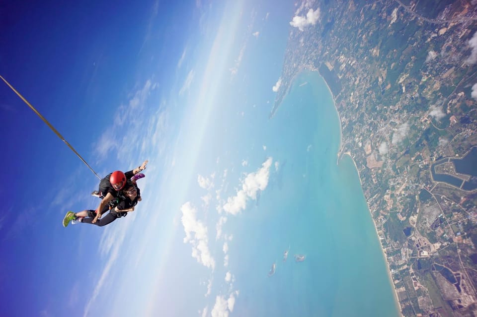 From Bangkok: Pattaya Dropzone Skydive Ocean Views Thailand | GetYourGuide