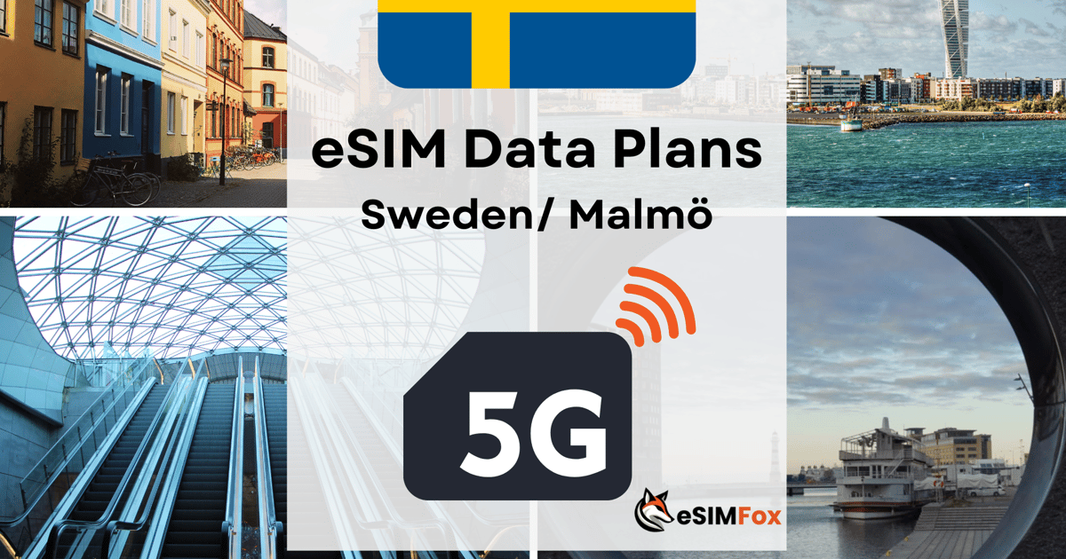 Malmö: eSIM Internet Data Plan for Sweden High-Speed 4G/5G | GetYourGuide
