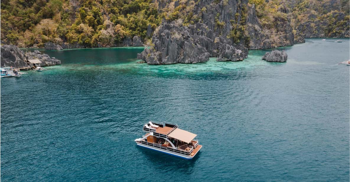 Coron Island Hopping: Private Double Deck Party Boat Slide | GetYourGuide