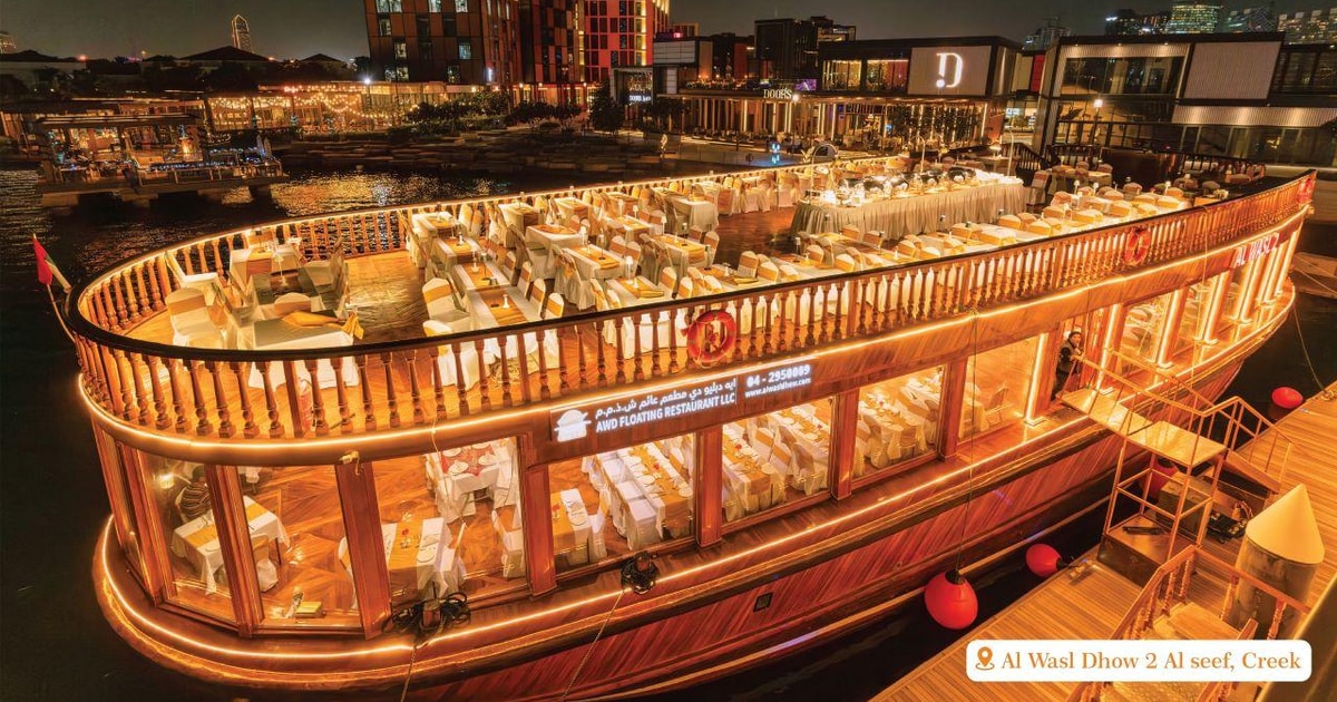 Dubai Al Seef Dhow Cruise Dinner(Multicusine Buffet) | GetYourGuide