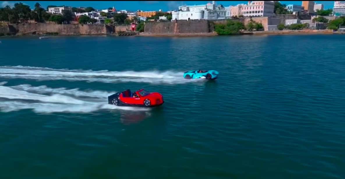San Juan: WATER JET CAR-Red Bugatti Experience | GetYourGuide