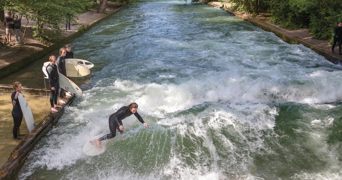 3 Hours Surfing Eisbachwelle, München (Surfing Germany) | GetYourGuide