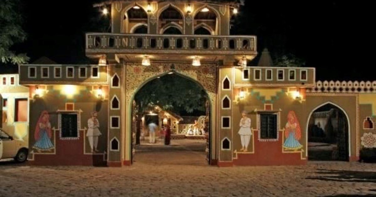 Jaipur Evening Tour Chokhi Dhani village culture with dinner | GetYourGuide