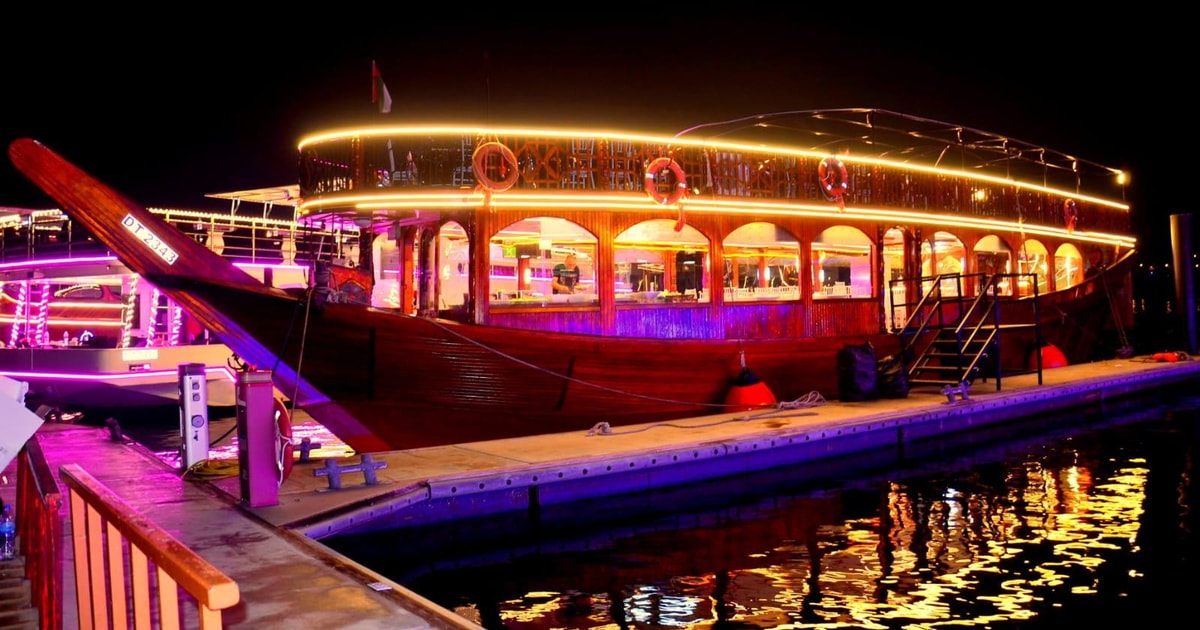 Dhow Cruise Dinner Dubai Canal | GetYourGuide