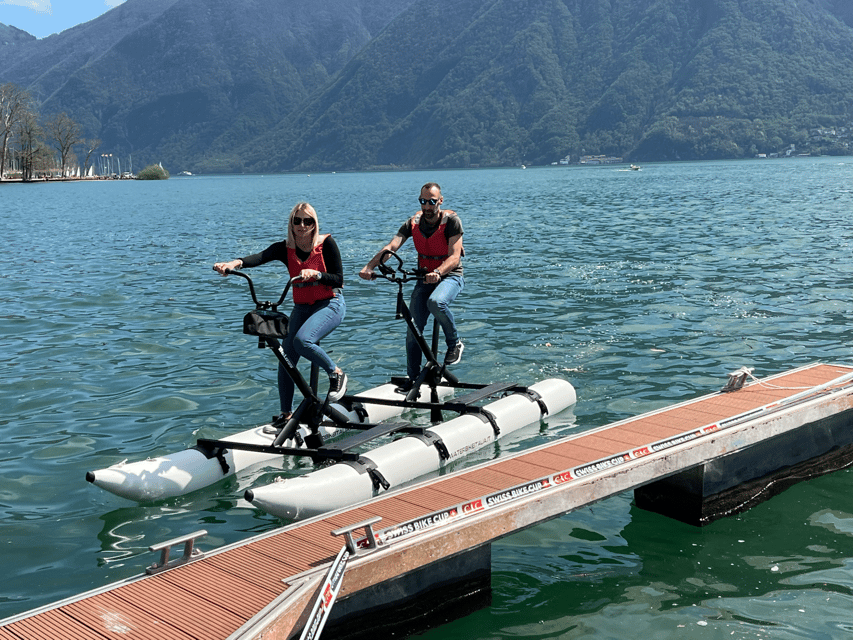 Una aventura en bicicleta acuática por el lago de Lugano | GetYourGuide