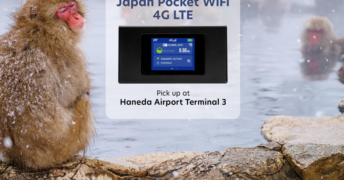 Tóquio: Aluguel de WiFi móvel no Terminal 3 do Aeroporto de Haneda ...