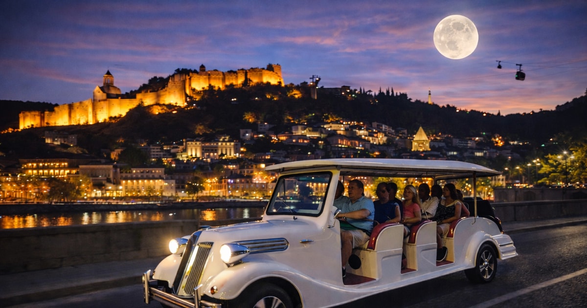 TUKRide °Tbilisi Day & Night City Tour by Retro Electric Car | GetYourGuide