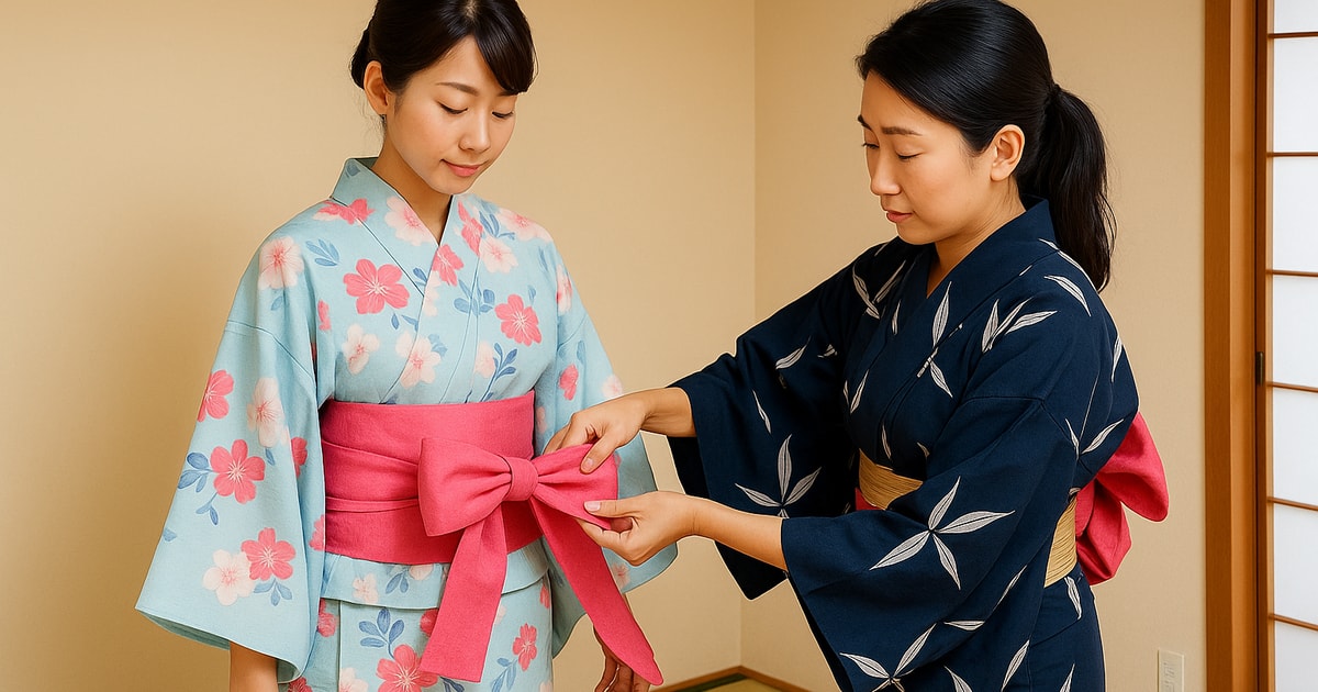 Tokyo: Yukata Dressing Experience in Ginza | GetYourGuide