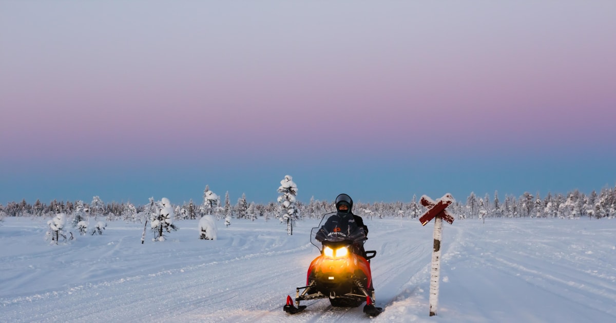 Rovaniemi: 1 hour snowmobiling experience | GetYourGuide