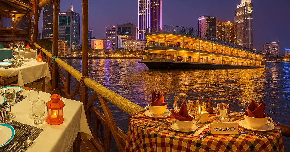 Saigon Dinner On Cruise Tour With Private Table | GetYourGuide