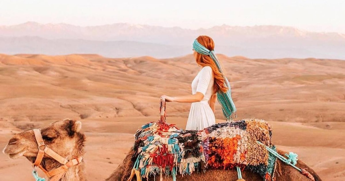 Agafay Desert Sunset Camel Ride | GetYourGuide