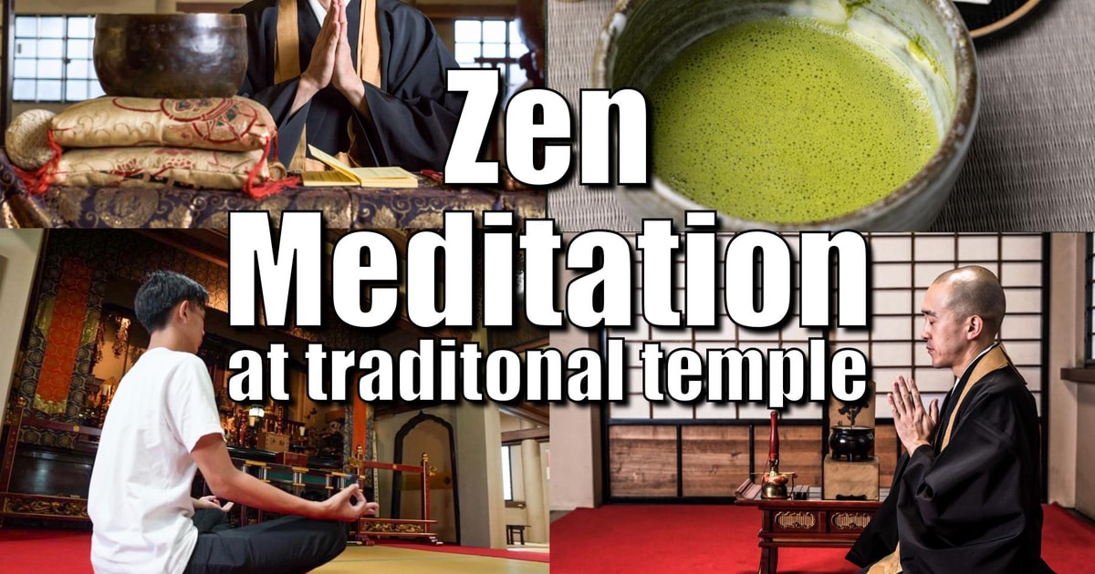 Tokyo: Zen-meditation med en munk i et traditionelt tempel | GetYourGuide