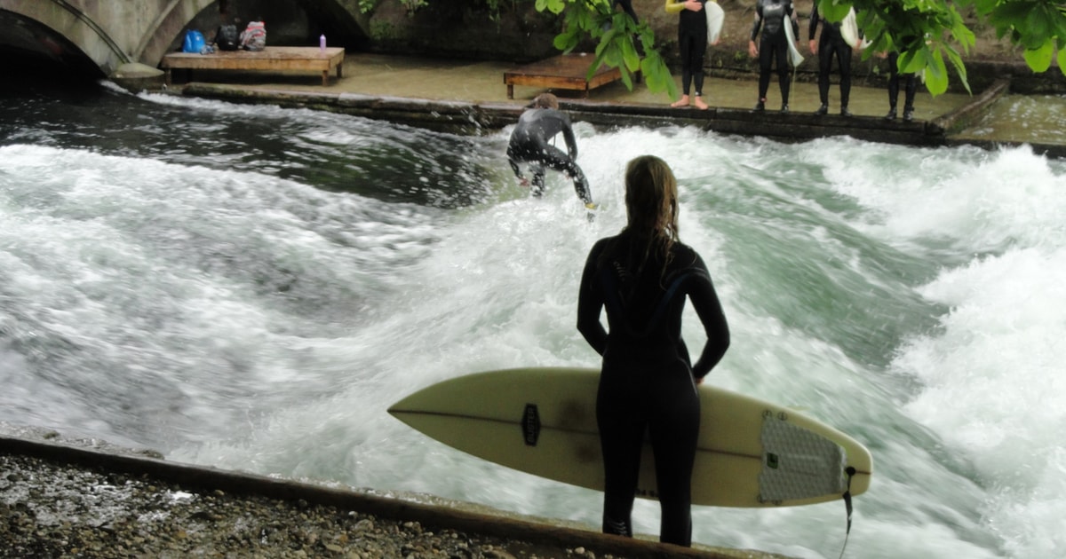 Munich Surf Experience Surfing In Munich Eisbach River Wave | GetYourGuide