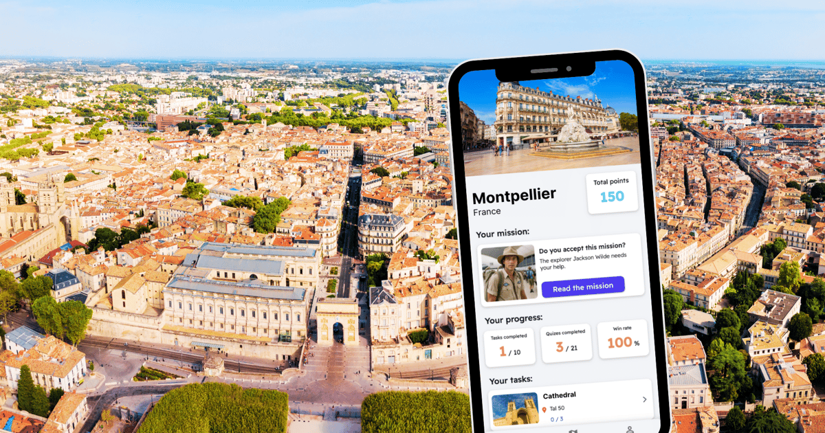 Montpellier: City Discovery Tour with Quizzes on your Phone | GetYourGuide