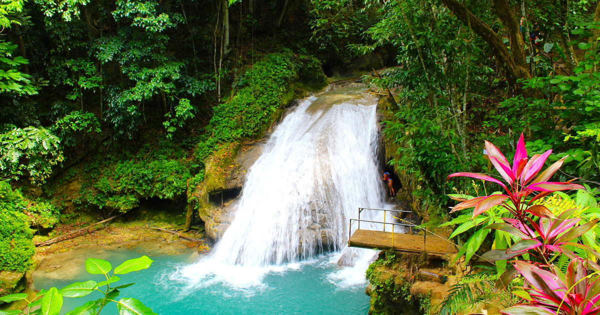 Dunn's River Falls and Blue Hole Adventure Combo (Private) | GetYourGuide
