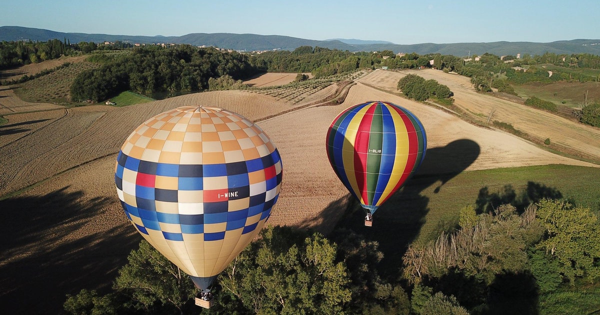Tuscany: Hot Air Balloon Flight over Chianti and Siena | GetYourGuide