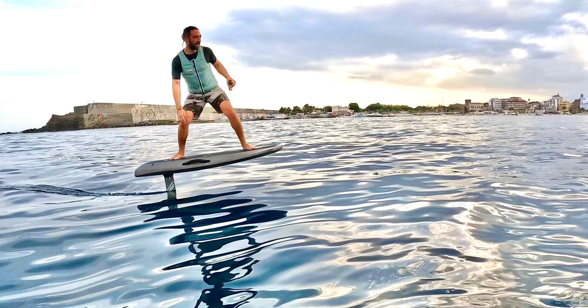 E-Foil Electric Fliteboard boat trip Taormina-Giardini | GetYourGuide