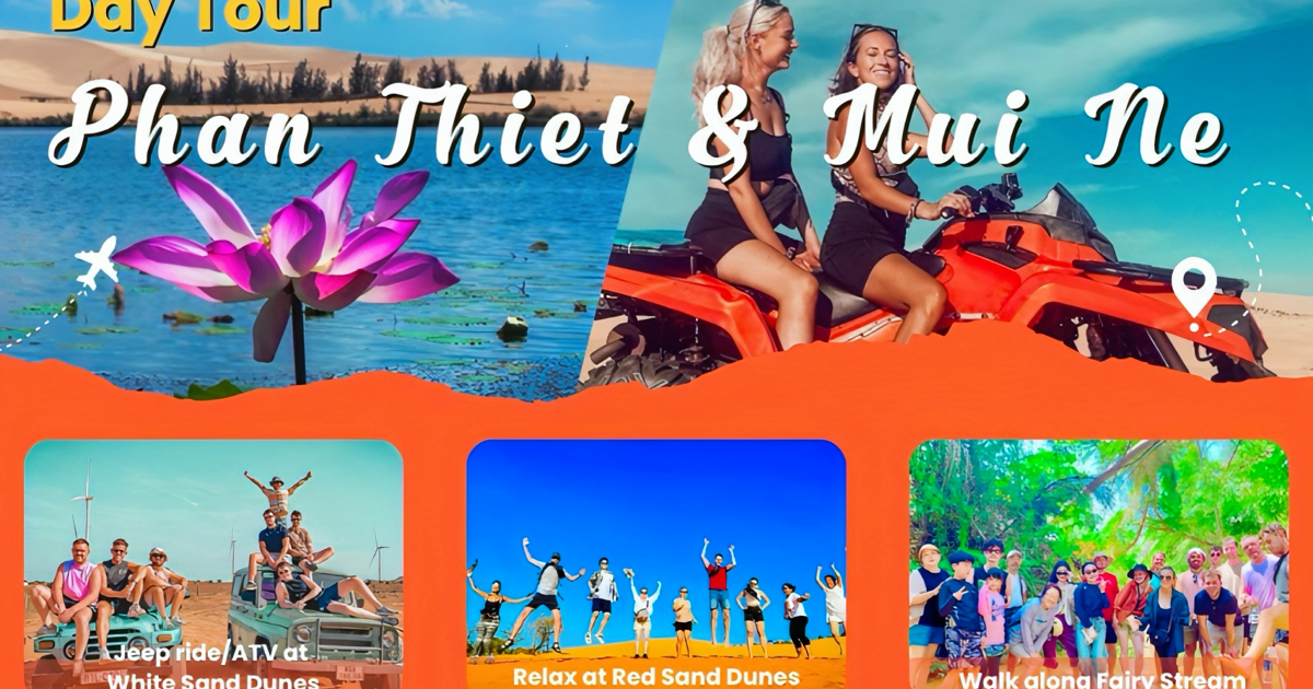 Fra HCM: Dagstur til Mui Ne med Fairy Stream og sandklitter | GetYourGuide