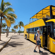 Cancun: Guided City Tour with Mayan Ruins Double Decker Bus - 2026 ...