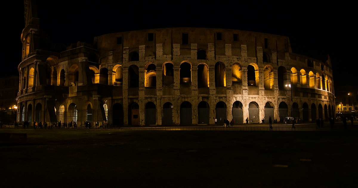 Rome: Colosseum Night Tour with Arena & Underground | GetYourGuide