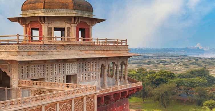 Visita nocturna a la ciudad de Agra con puesta de sol en el Taj Mahal y ...